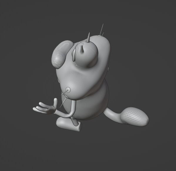 Oggy 3D pint model 3D model 3D printable | CGTrader