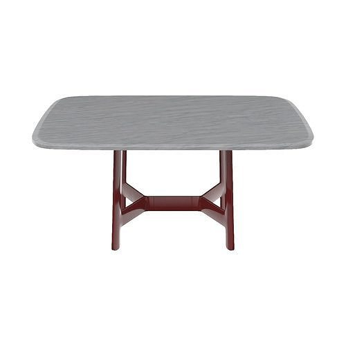 B And B Italia Alex Dining Table Squared 3D model | CGTrader