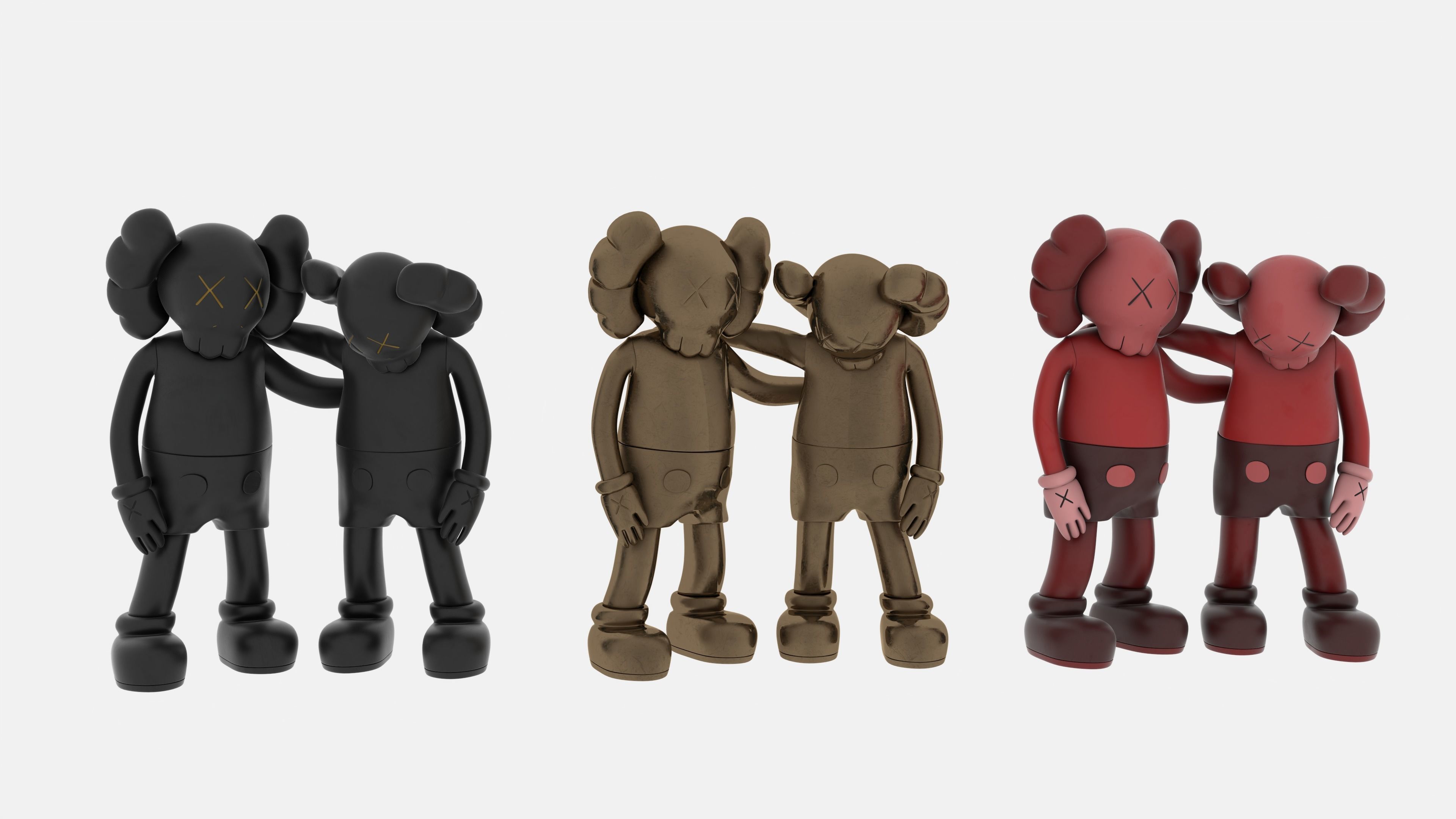 Kaws Toy 3D model rigged | CGTrader