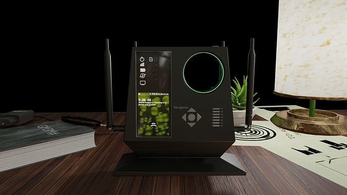 Smart Wi-Fi router 3D model rigged | CGTrader