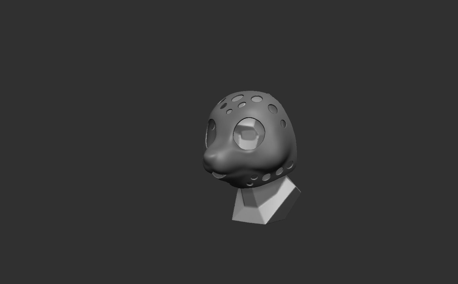 Fursuit Head Base Kemono 3D model 3D printable | CGTrader