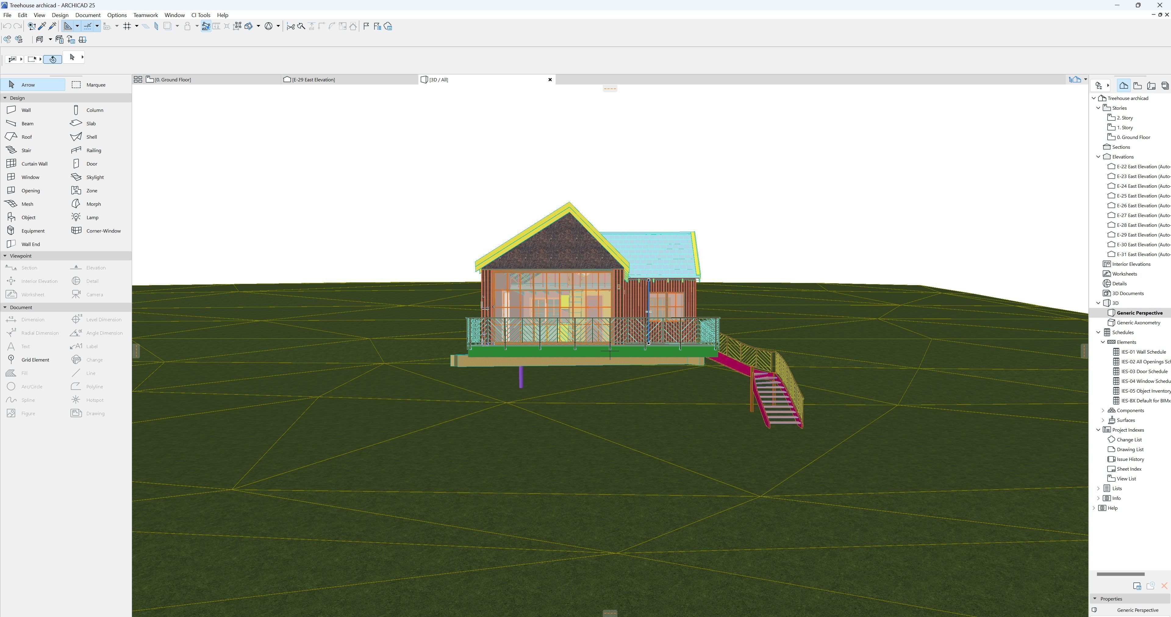 Treehouse scene Lumion12 archicad sketchup 3D model animated | CGTrader