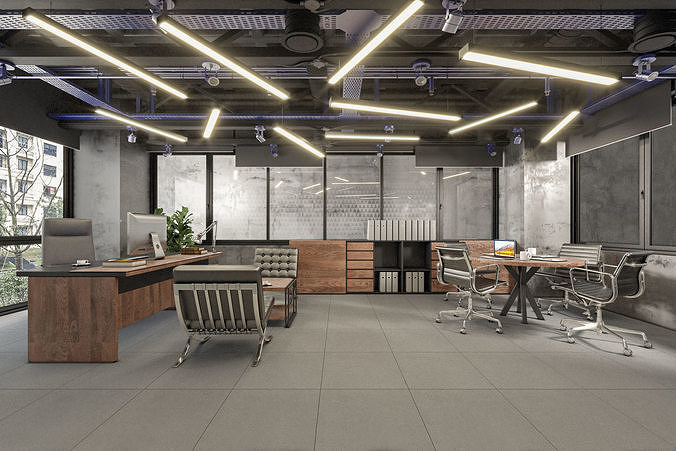 Office Design 3D model | CGTrader
