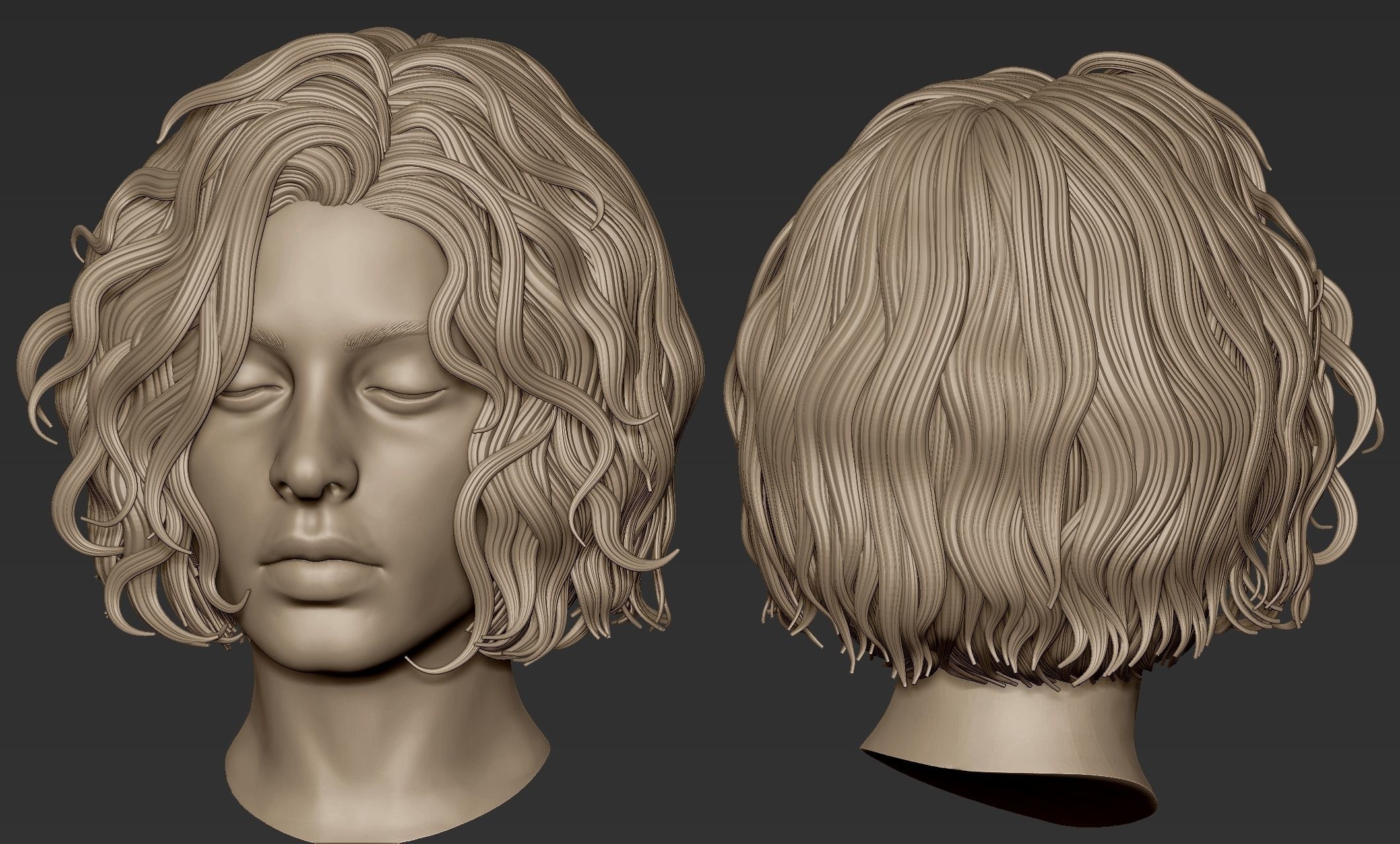 Hair 58 3D model | CGTrader