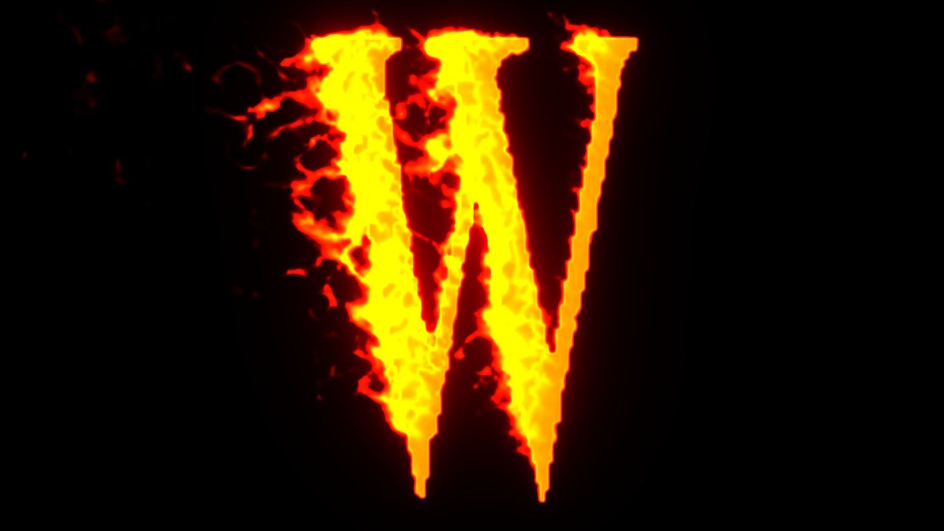 alphabet letters animated on fire 3D model animated | CGTrader
