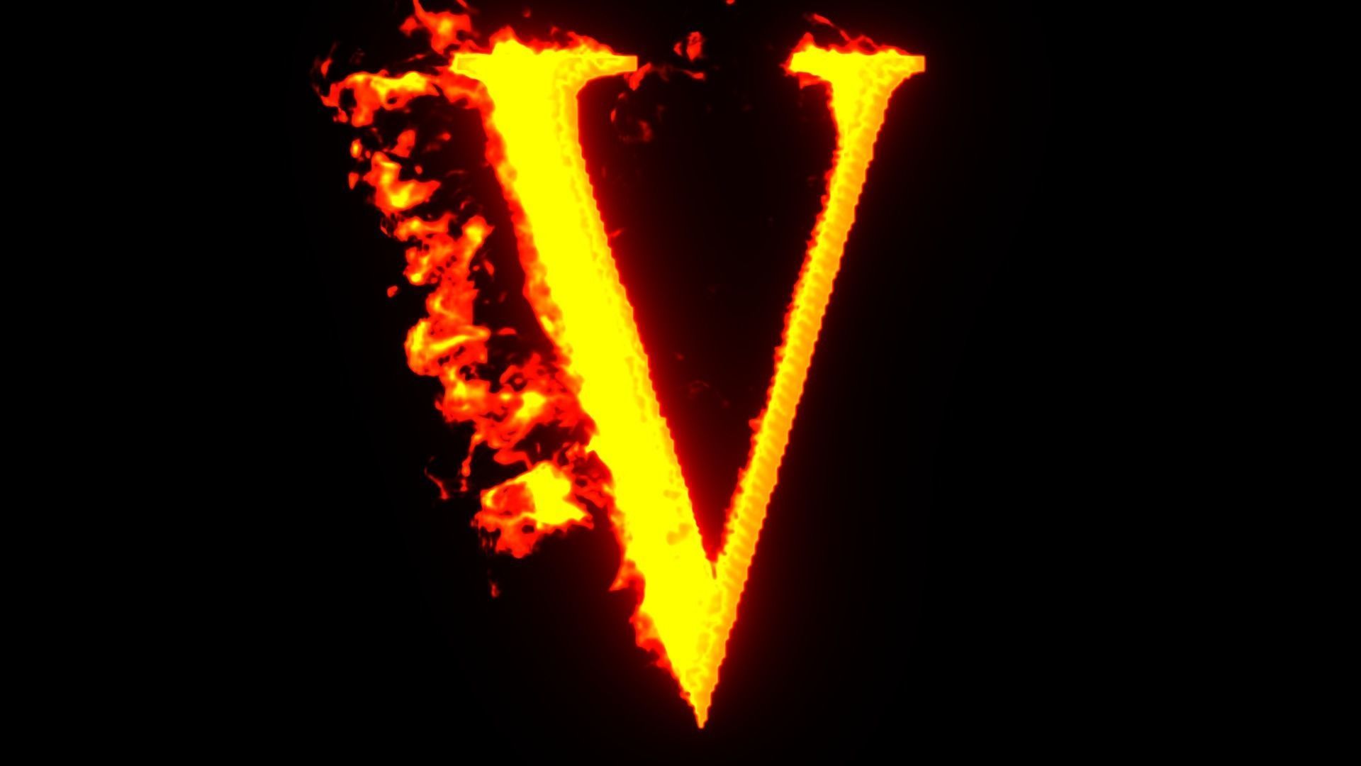 alphabet letters animated on fire 3D model animated | CGTrader