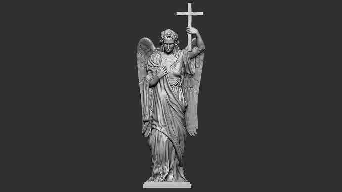 Angel statue 01 3D model 3D printable | CGTrader