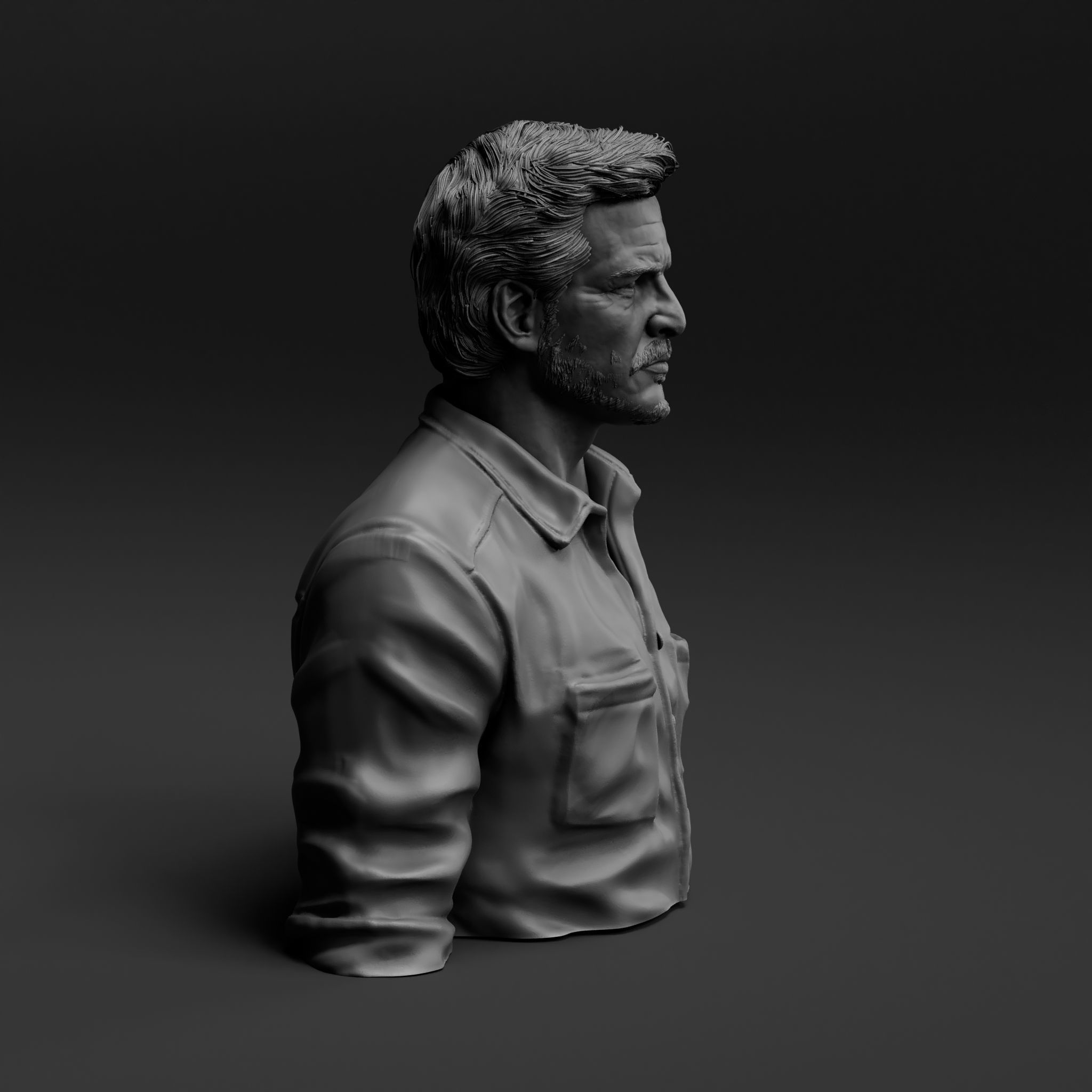 Pedro Pascal - Joel - The Last of Us 3D model 3D printable | CGTrader