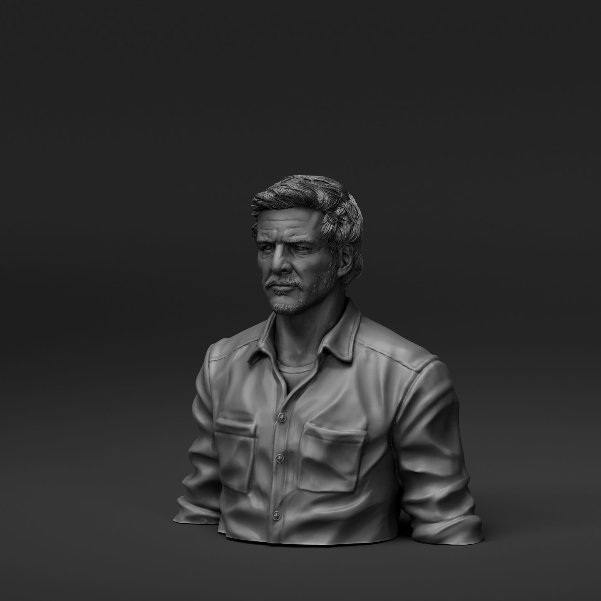 Pedro Pascal - Joel - The Last of Us 3D model 3D printable | CGTrader
