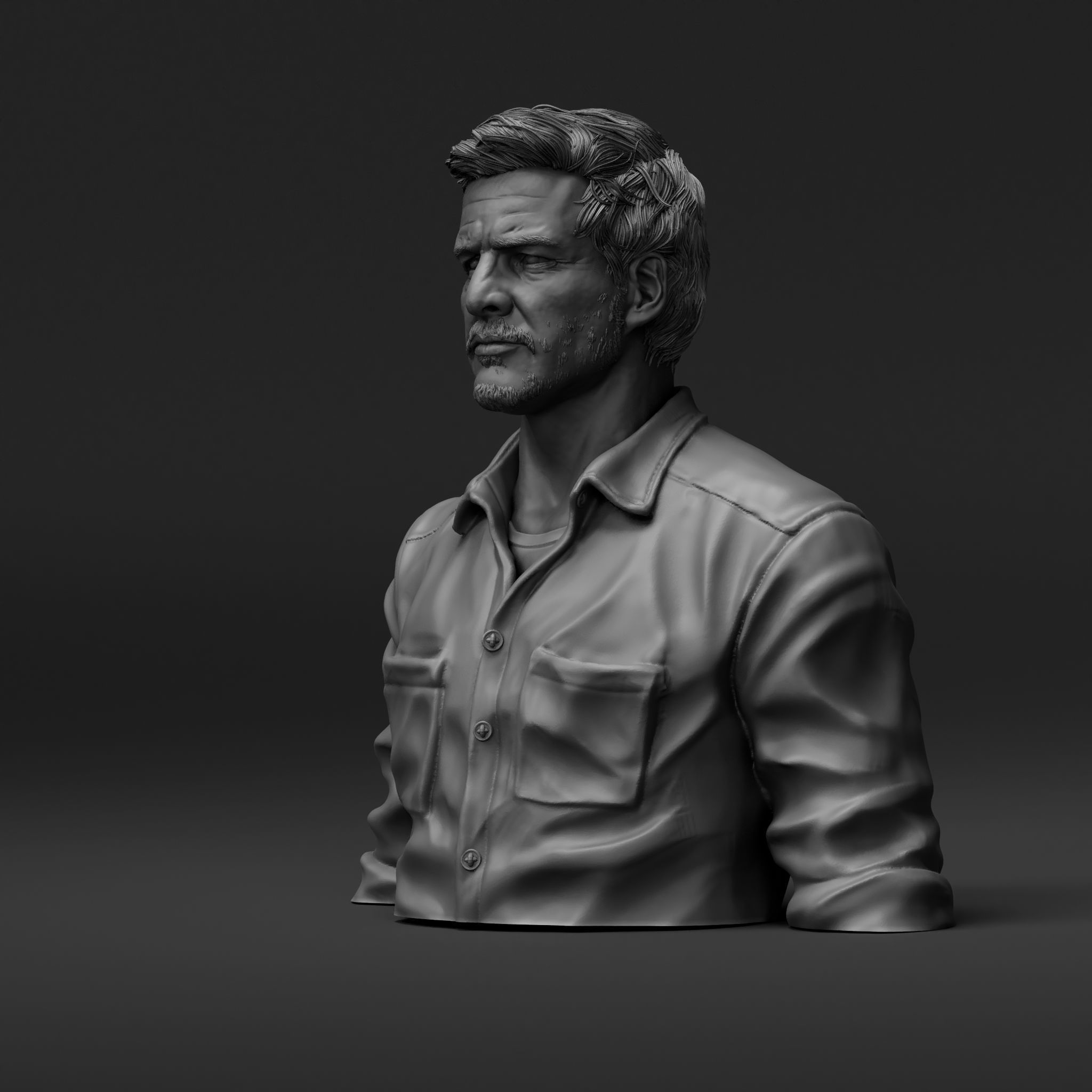 Pedro Pascal - Joel - The Last of Us 3D model 3D printable | CGTrader