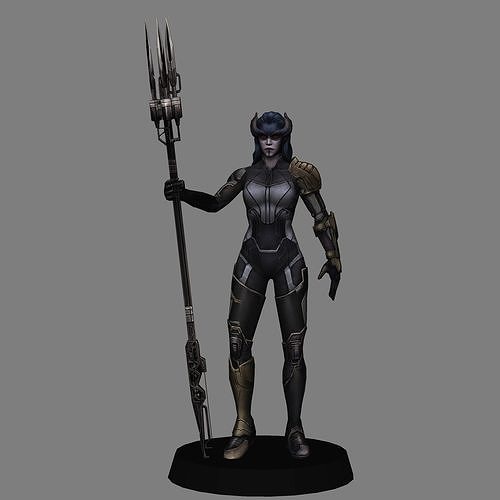 Proxima Midnight Avengers Endgame LOW POLY 3D print model 3D model 3D ...