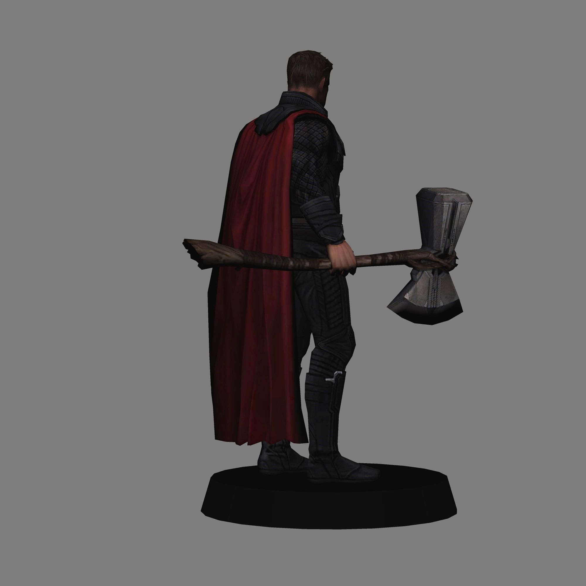 Thor Avengers Infinitywar LOW POLY 3D print model 3D model 3D printable ...