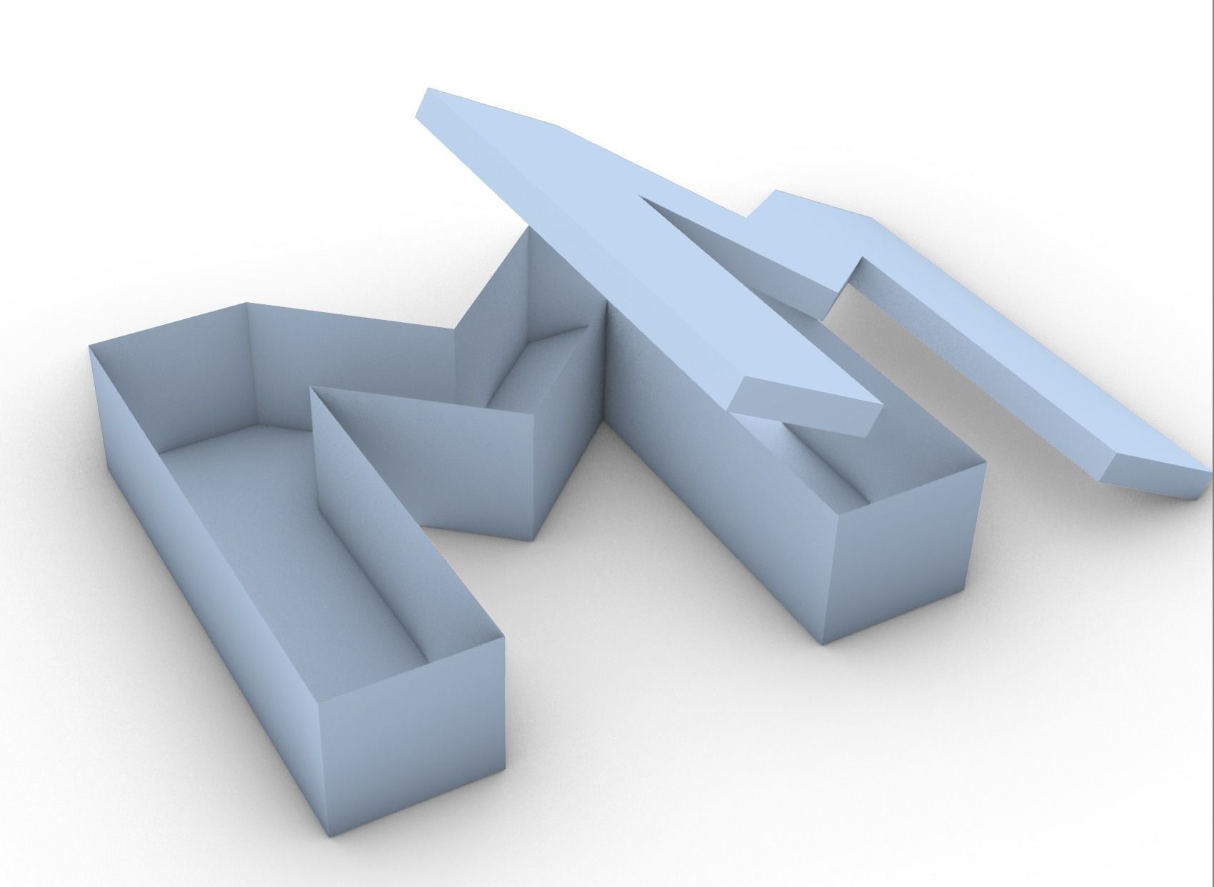 Letter M Box 3D model | CGTrader