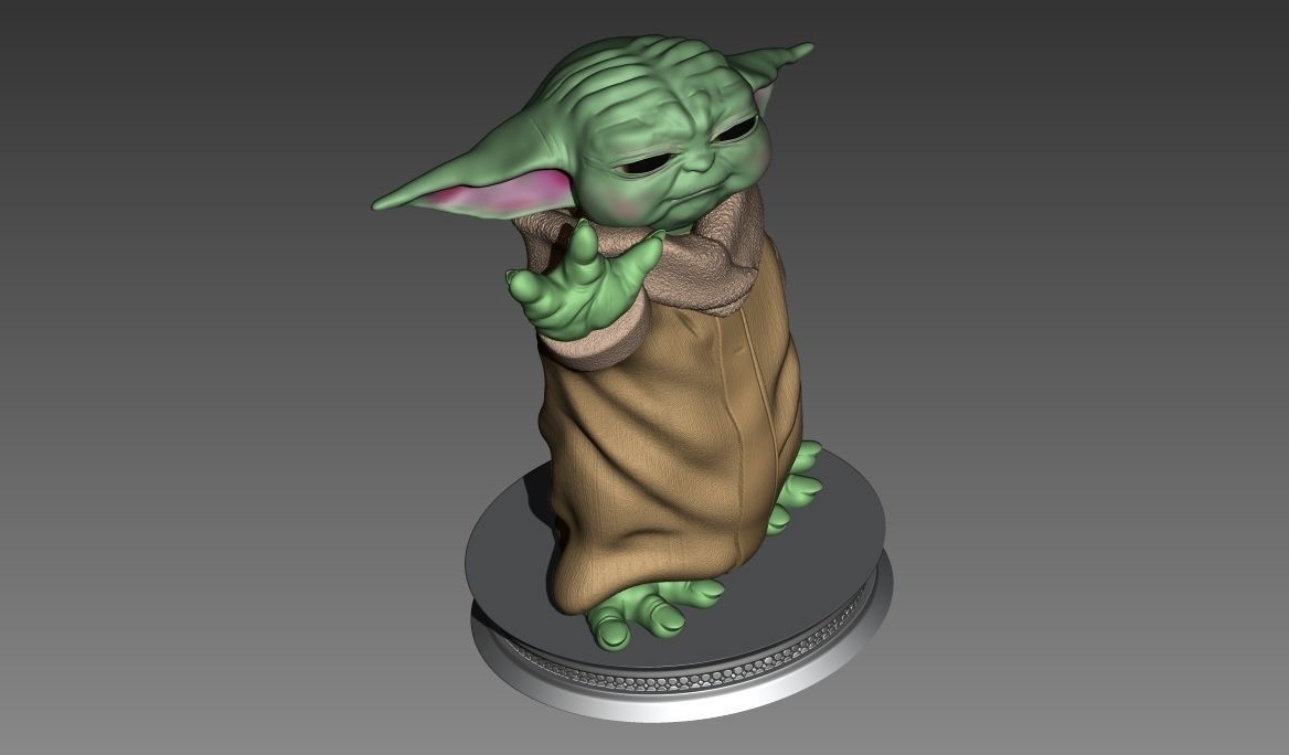 The Mandalorian - Grogu The Force 3D model 3D printable | CGTrader