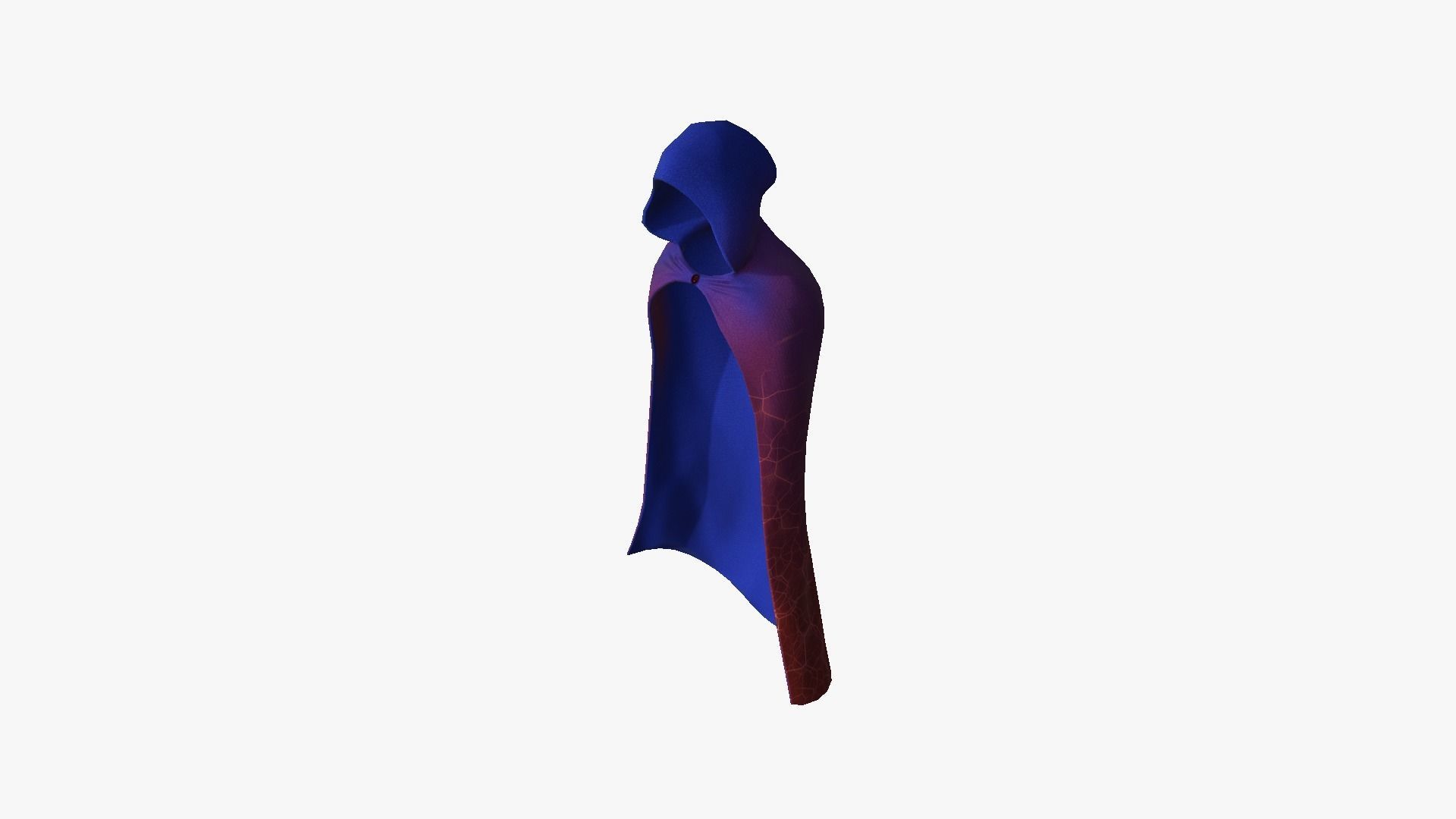 3D model Medieval Cloak A17 Red Blue - Fantasy Character Design VR / AR ...