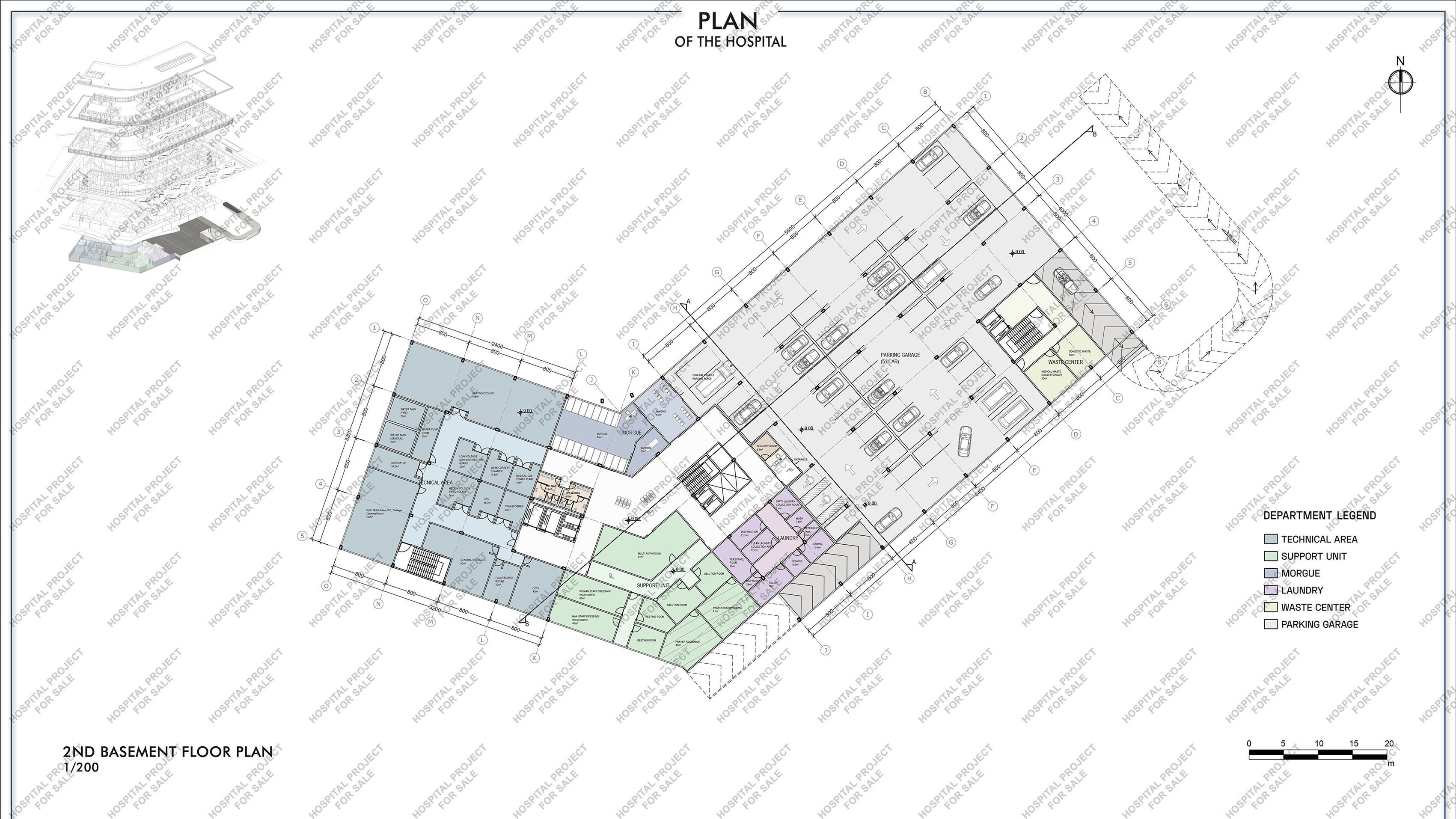 General Hospital Plan 3D model | CGTrader