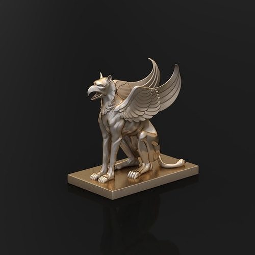 Griffon Sculpture 3D model 3D printable | CGTrader