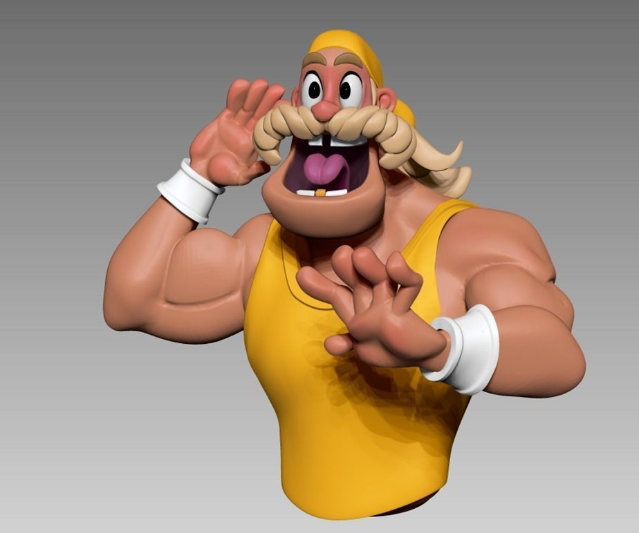Stylized Character Hulk Hogan 3D model | CGTrader