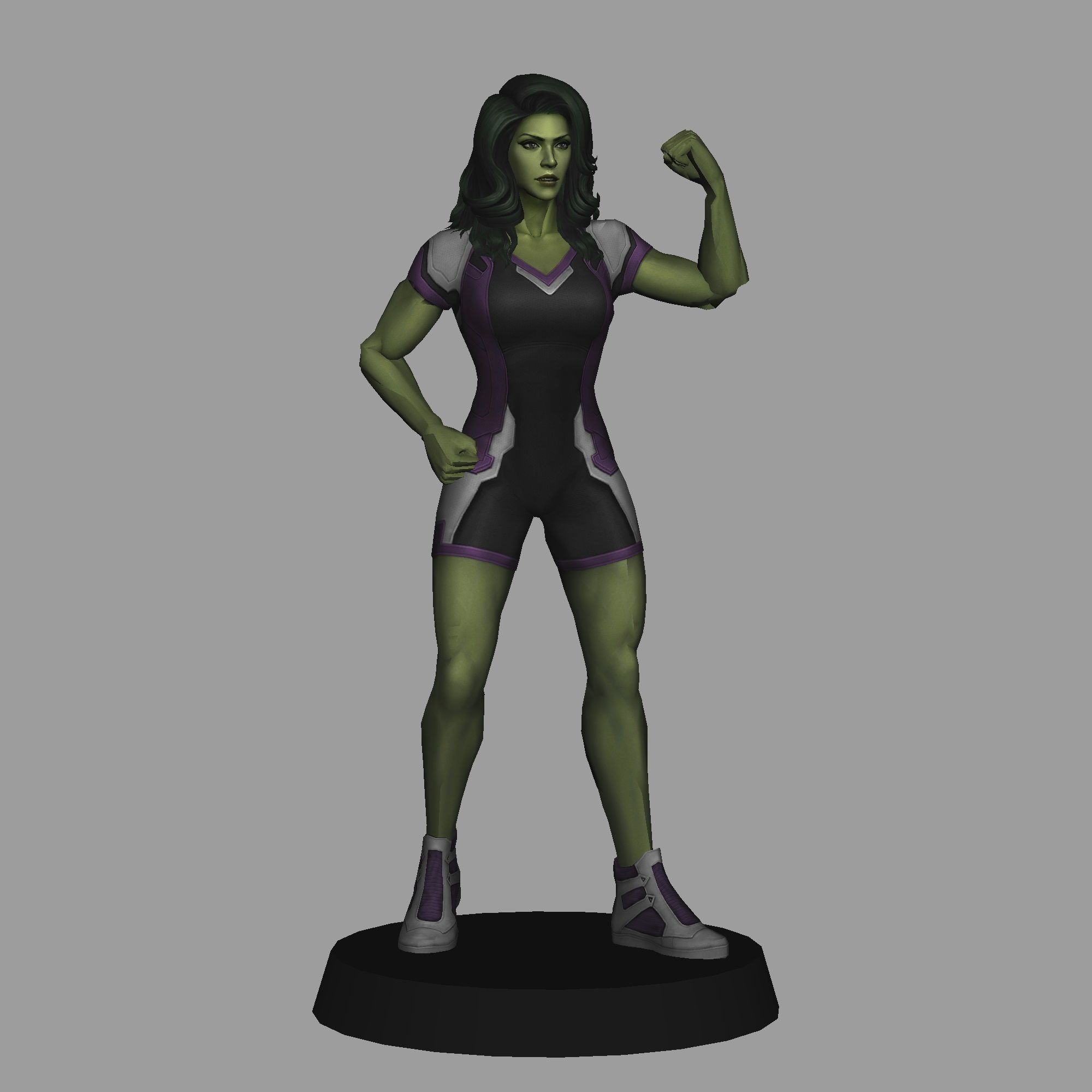 She Hulk LOW POLY 3D print model 3D model 3D printable | CGTrader