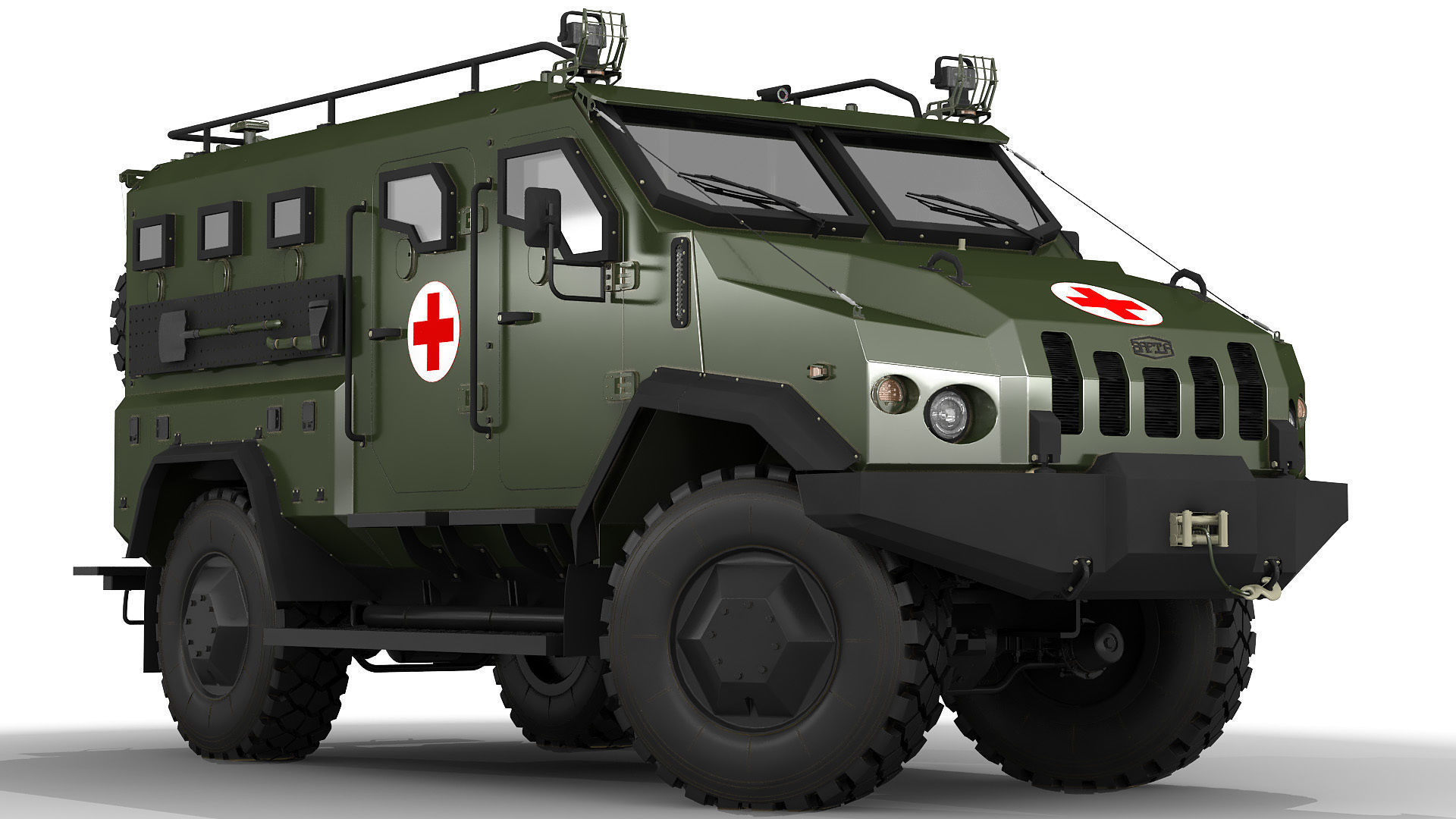 APC Varta Ambulance 3D model animated rigged | CGTrader