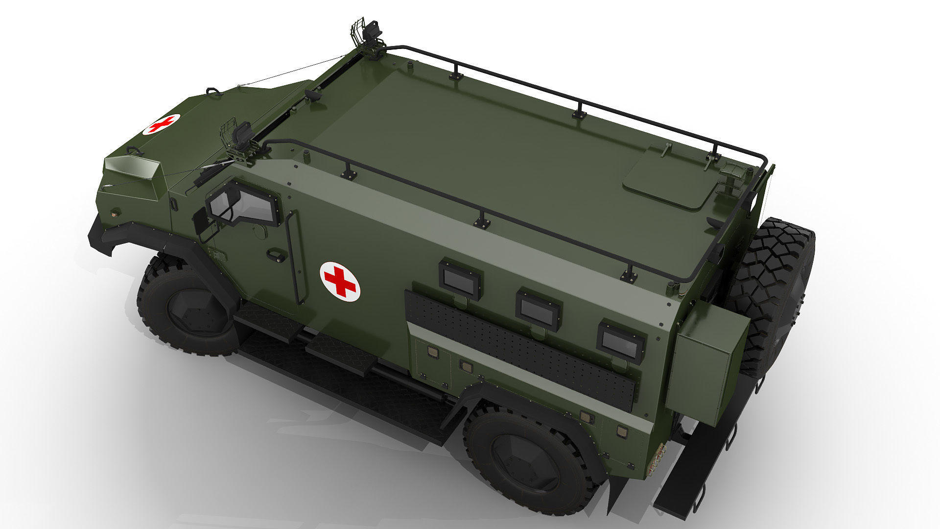 APC Varta Ambulance 3D model animated rigged | CGTrader