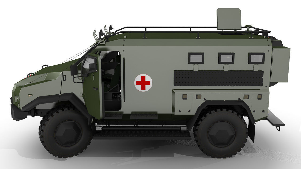 APC Varta Ambulance 3D model animated rigged | CGTrader