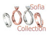 Sofia Jewelry Collection 4 Ring set 3dprint models | CGTrader