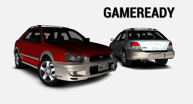 3D model Subaru Impreza GGB Outback Sport AWD US-Spec 2004 VR / AR ...