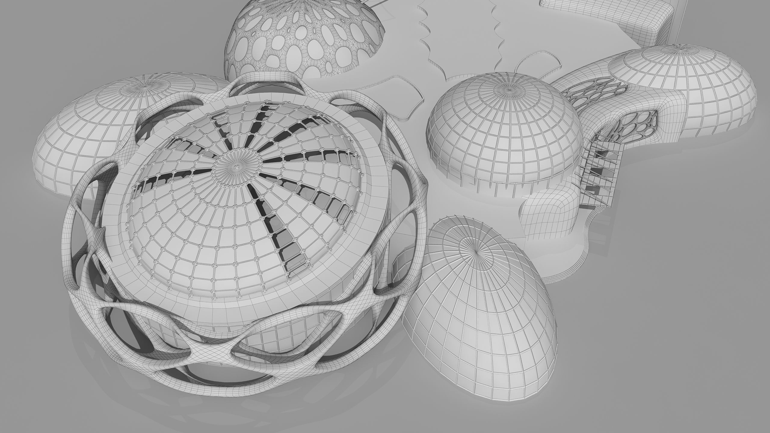 0100 - Organic Building 3D model | CGTrader