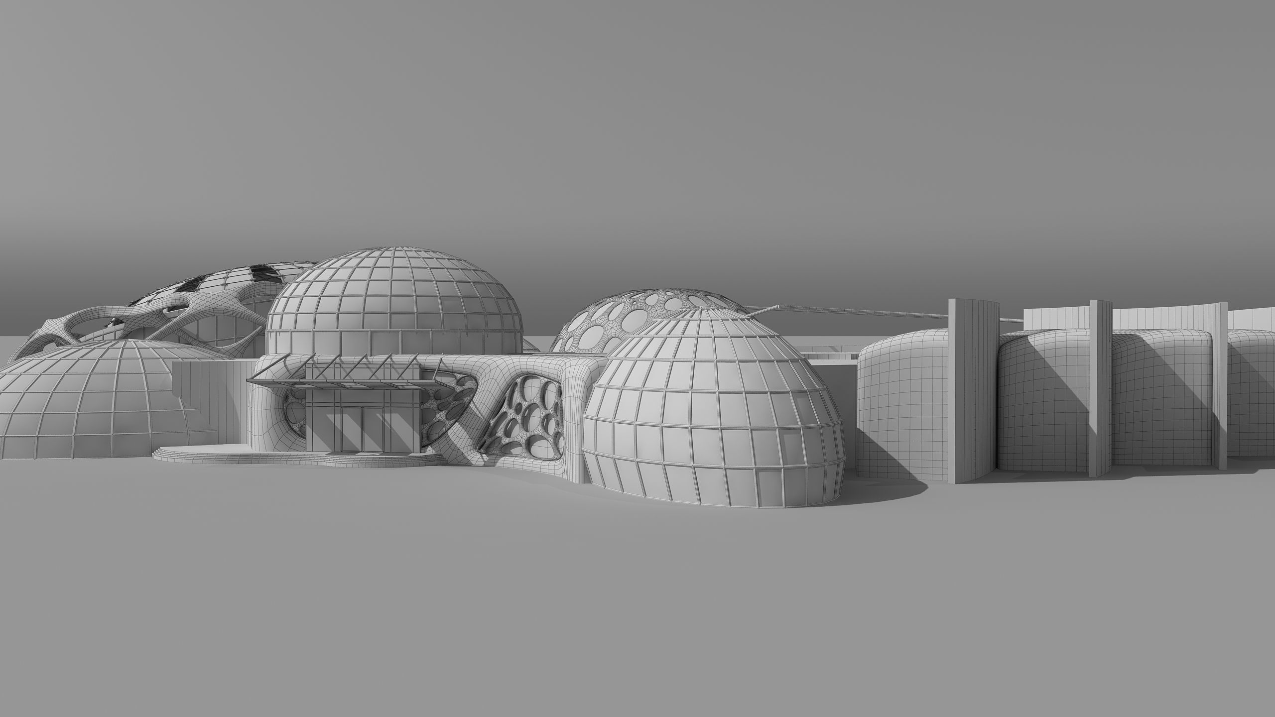 0100 - Organic Building 3D model | CGTrader