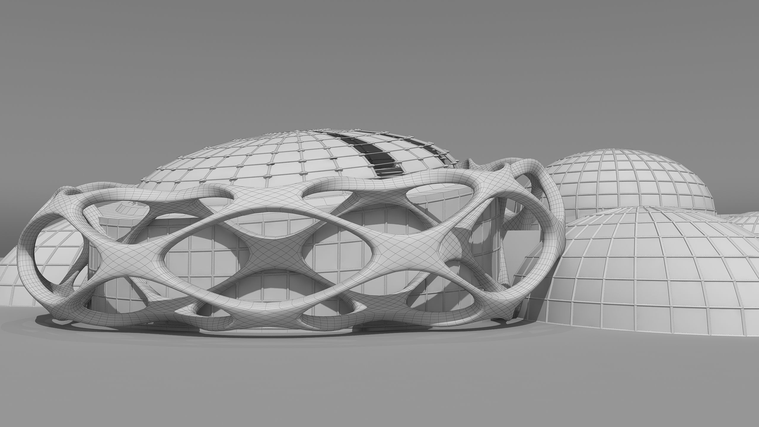 0100 - Organic Building 3D model | CGTrader