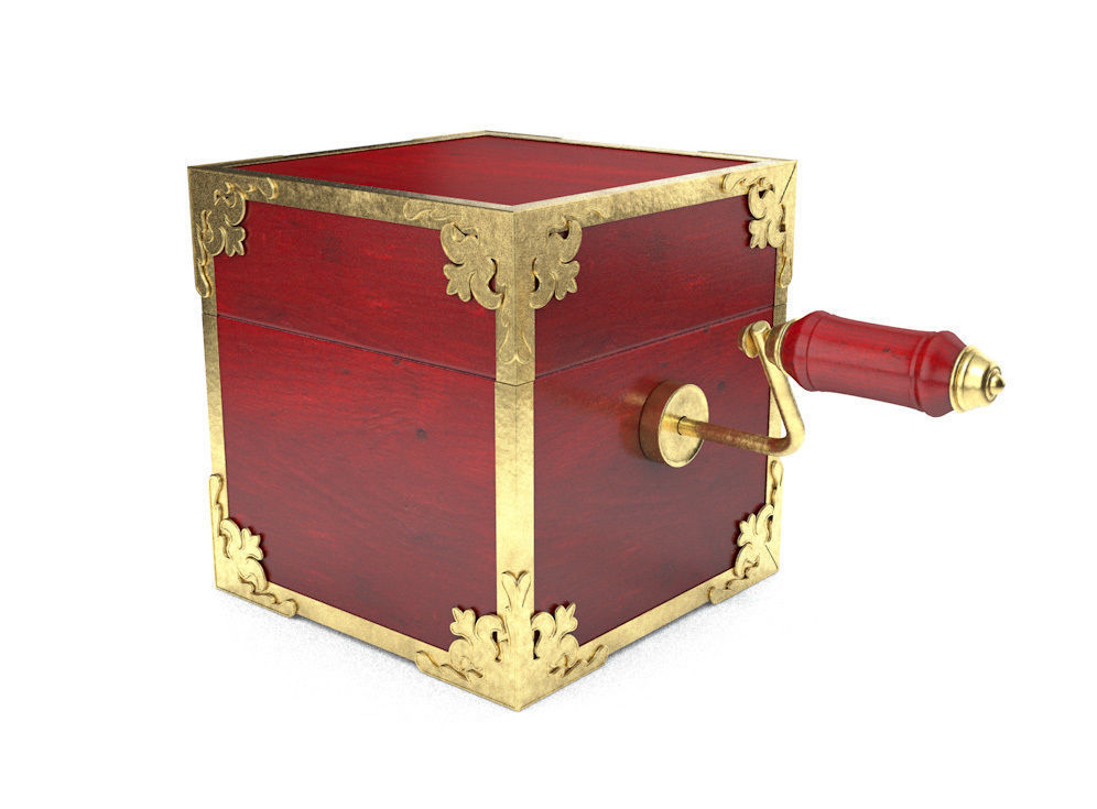 Ornate Wind Up Box 3D model | CGTrader