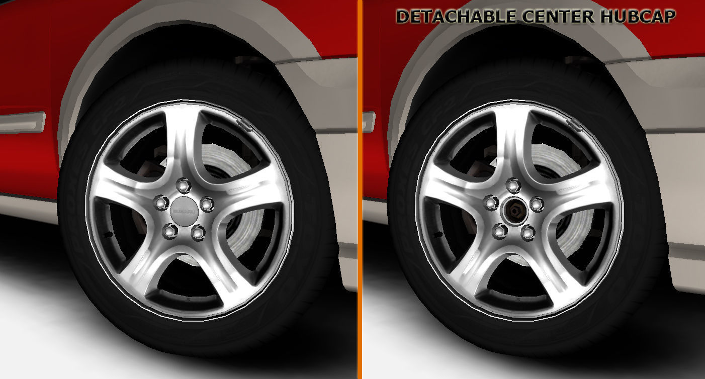 3D Model Collection Subaru Impreza GDB-GGB Civil Trims Gameready Pack ...