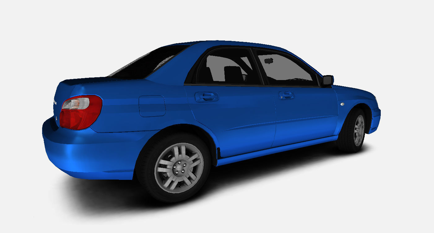 3D Model Collection Subaru Impreza GDB-GGB Civil Trims Gameready Pack ...