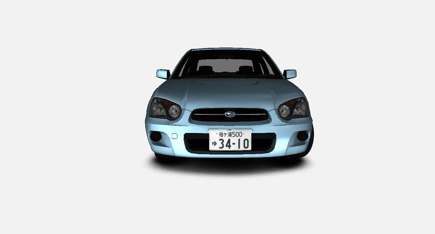 3D Model Collection Subaru Impreza GDB-GGB Civil Trims Gameready Pack ...