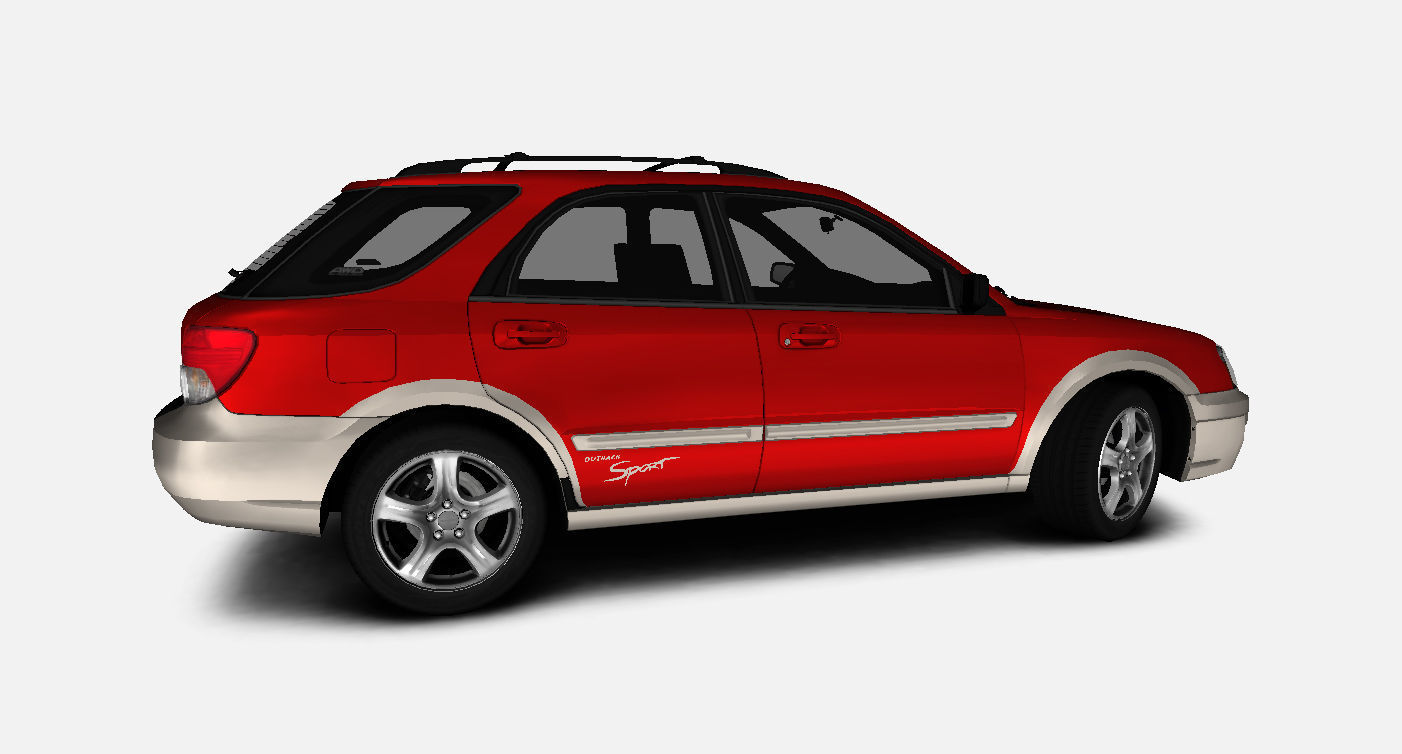 3D Model Collection Subaru Impreza GDB-GGB Civil Trims Gameready Pack ...