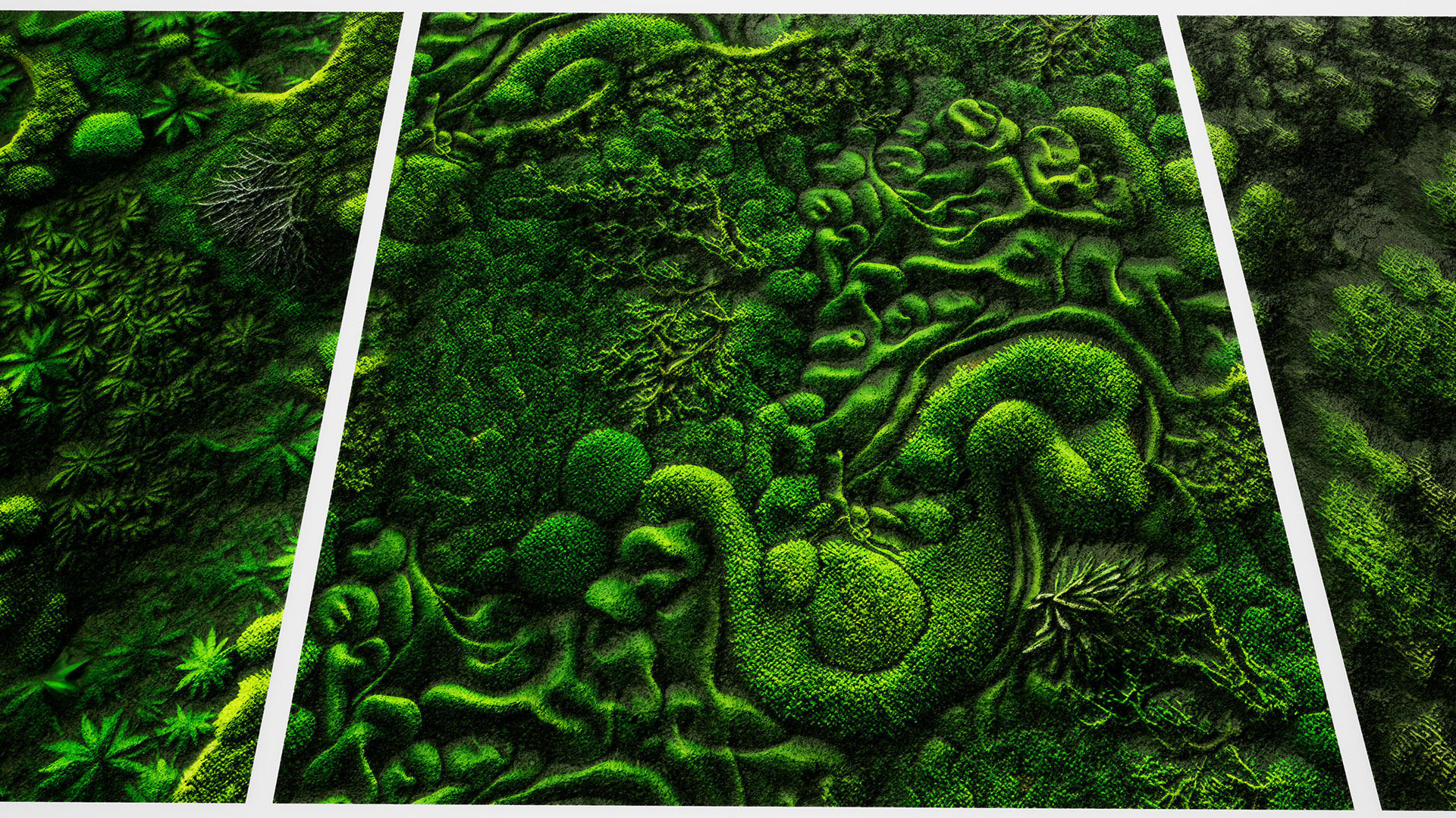 Green Wall Seamless PBR Textures Texture | CGTrader