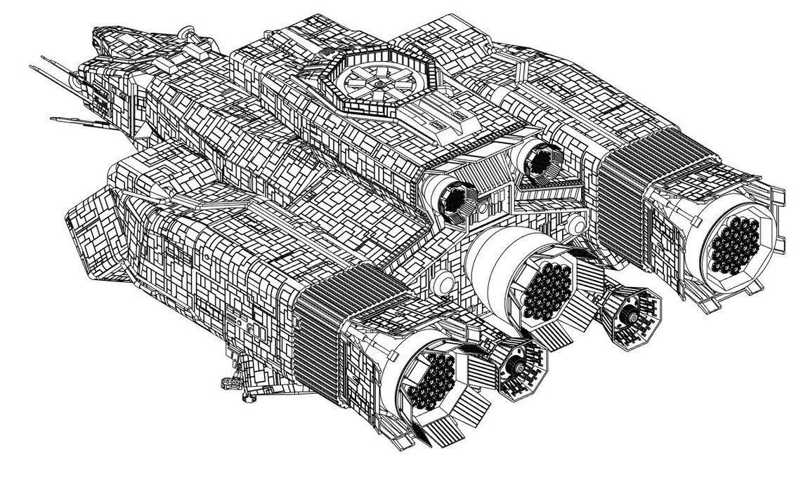 Alien s Nostromo Spaceship 3D model 3D printable | CGTrader