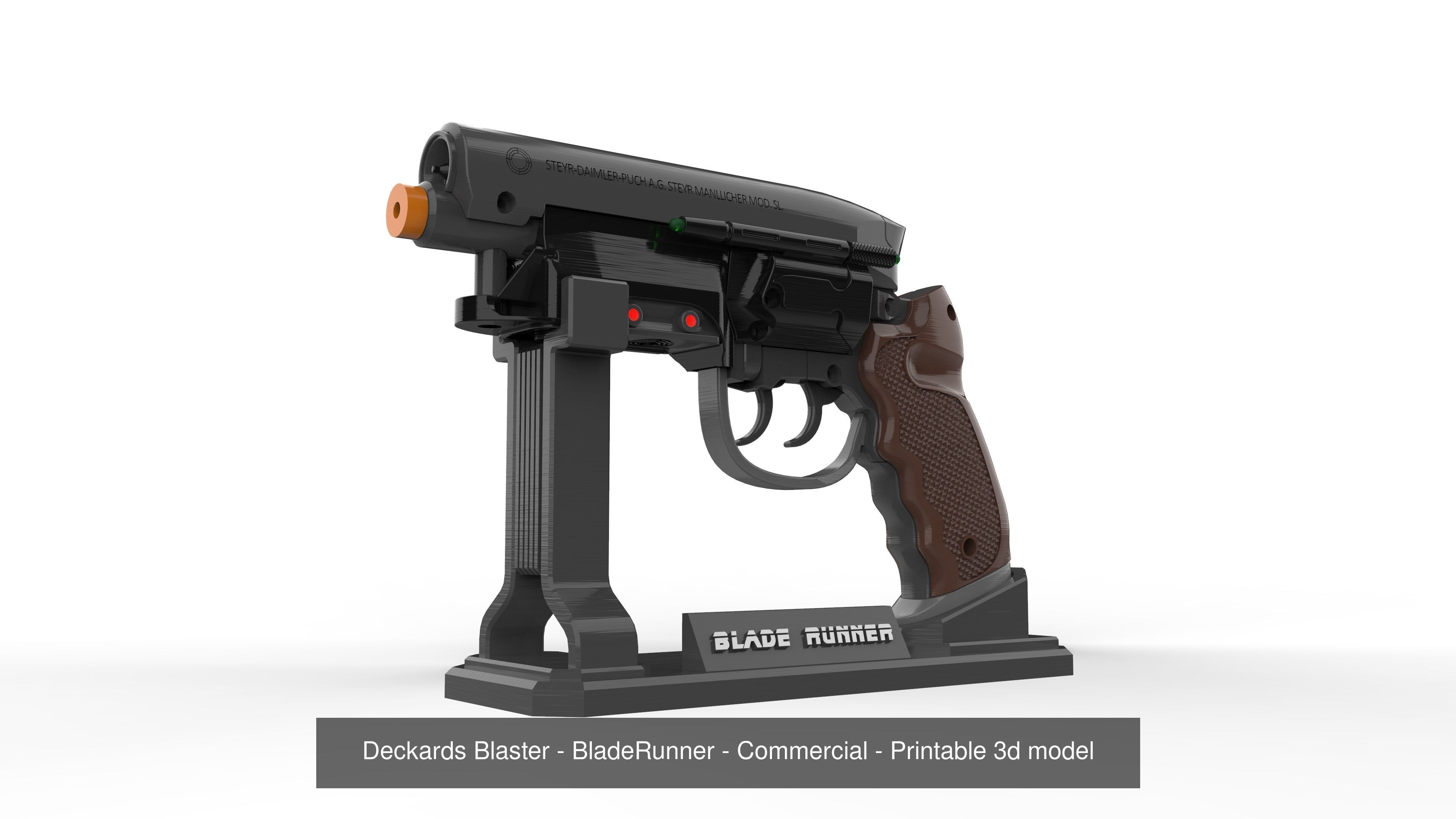 Blade Runner Pistols - 2 Printable models - STL - Commercial 3D Model ...