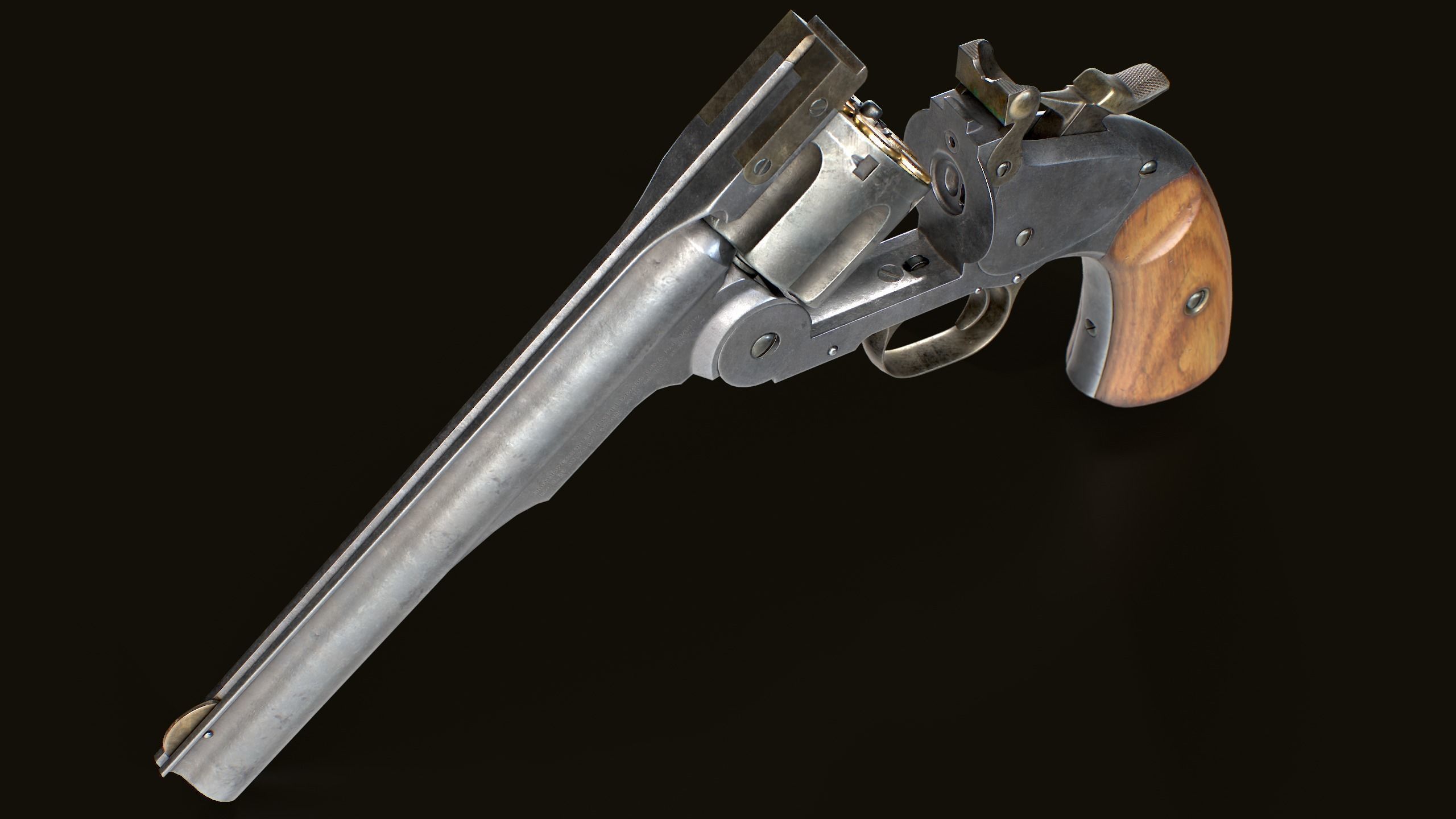 3D model Schofield revolver VR / AR / low-poly | CGTrader