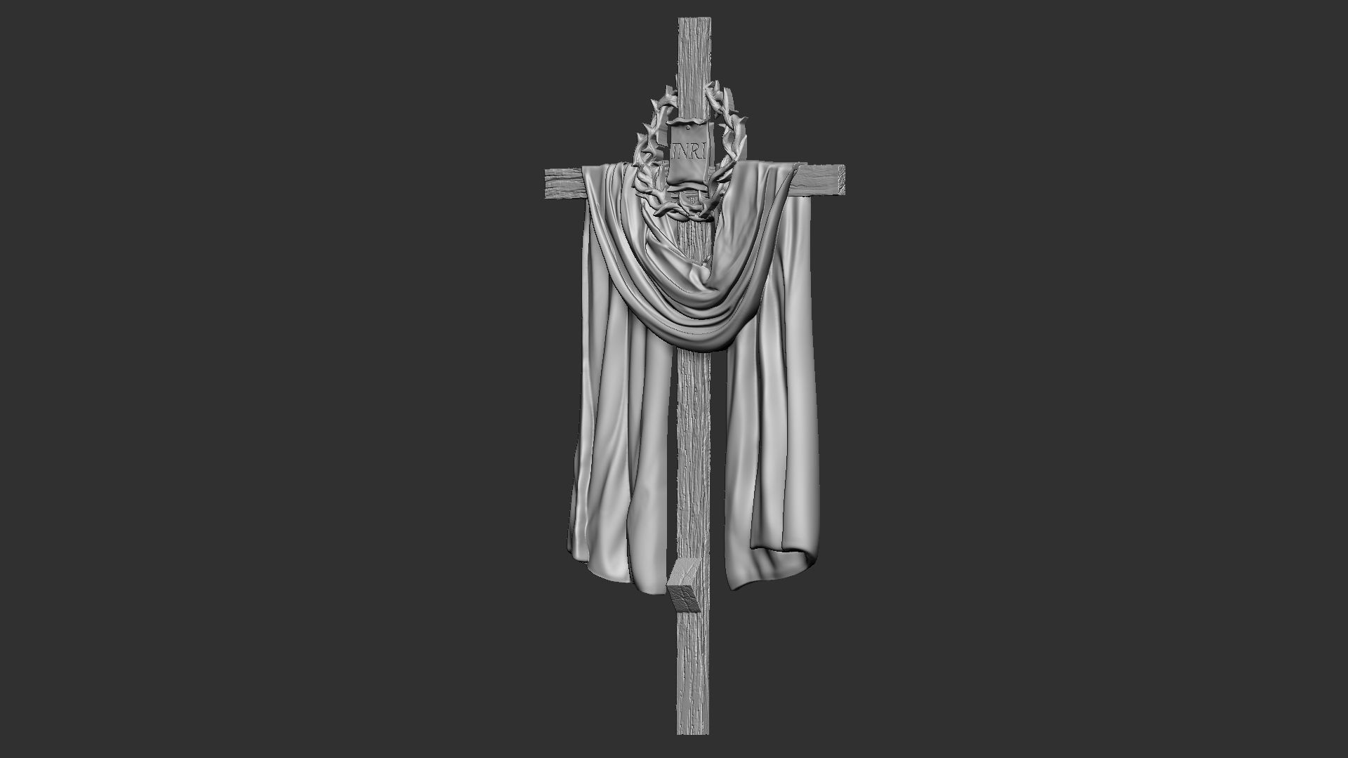 Cross 05 bas-relief 3D model 3D printable | CGTrader
