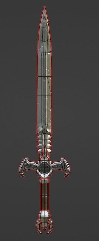 3D model Game ready Sword low-poly VR / AR / low-poly | CGTrader