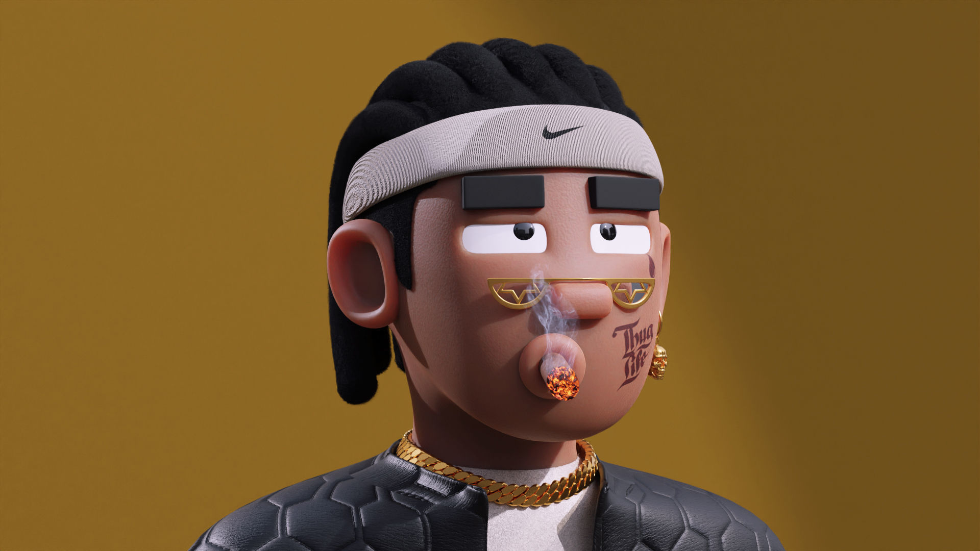 3D model Stylized HipHop NFT Character VR / AR / low-poly | CGTrader