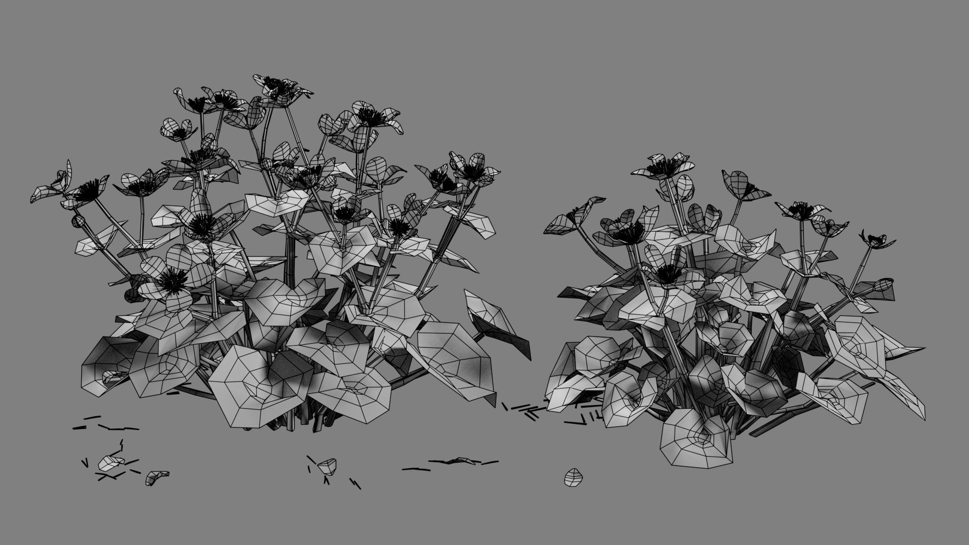 3D model Marsh Marigold VFX Grace VR / AR / low-poly | CGTrader