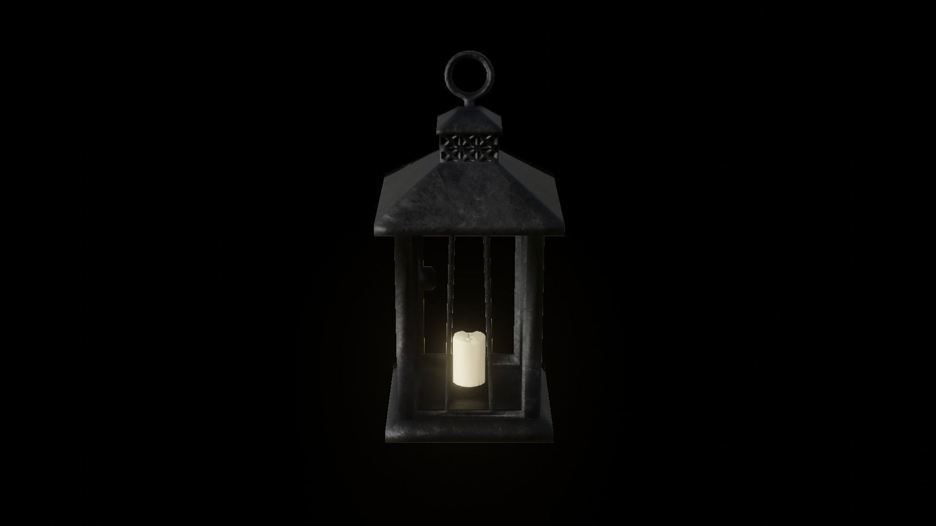 3D model Game ready low poly Iron lantern VR / AR / low-poly | CGTrader