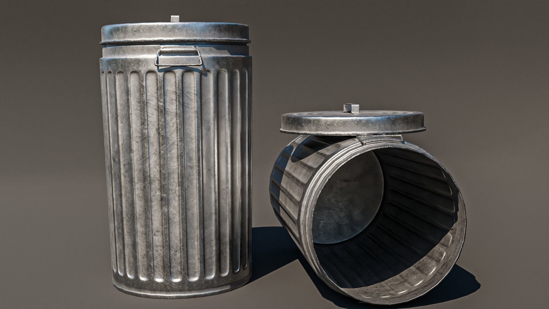 3D model Dust Bin Low-Poly VR / AR / low-poly | CGTrader