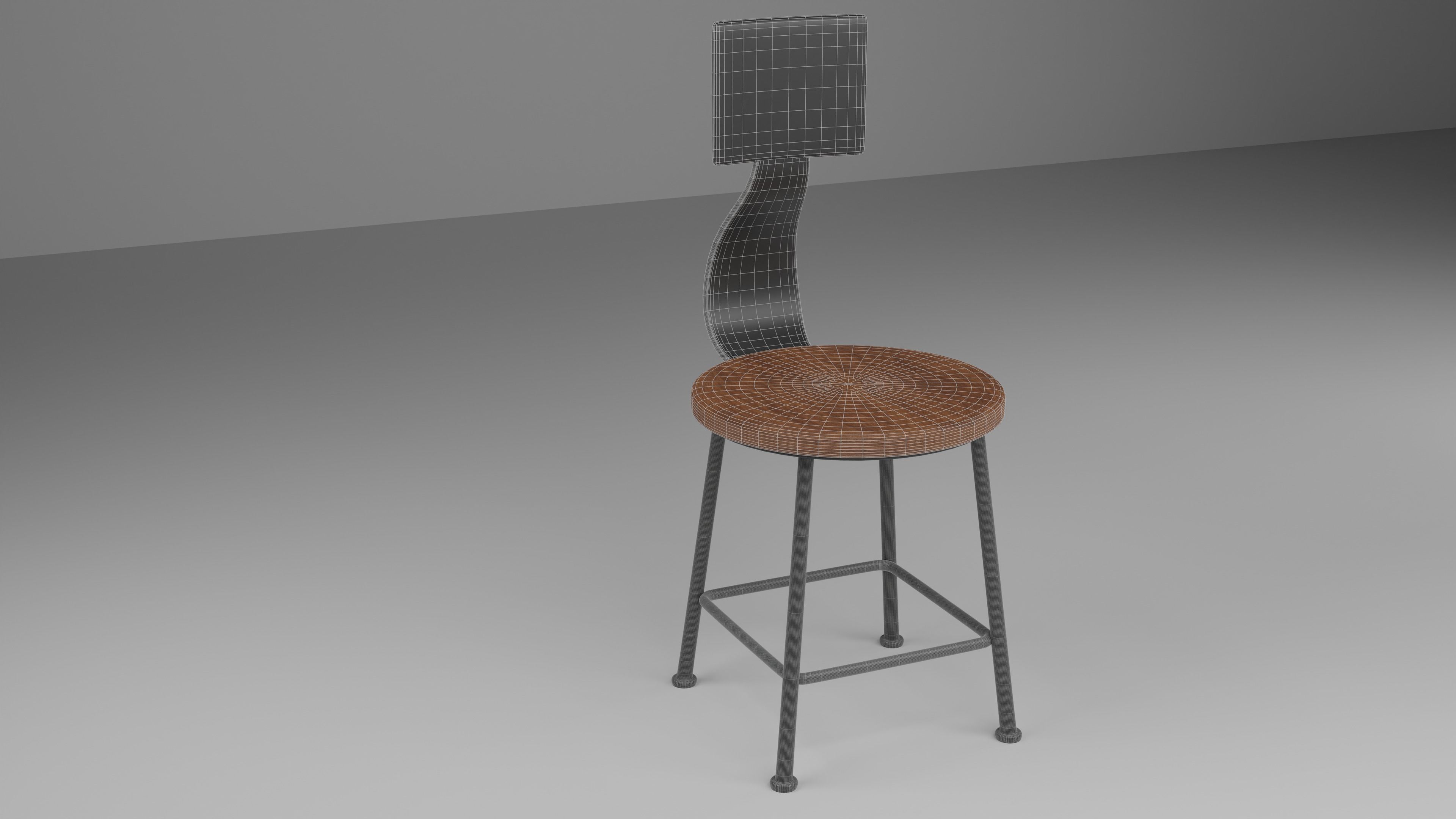 3D model Coffee Shop Chair and Table VR / AR / low-poly | CGTrader