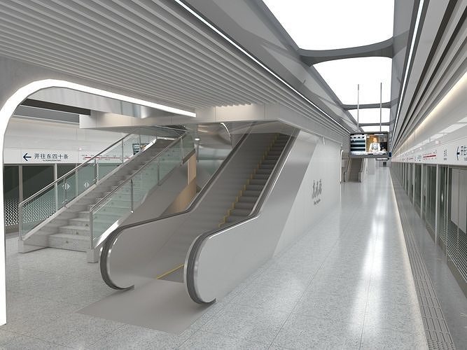 Subway Station 3D model | CGTrader