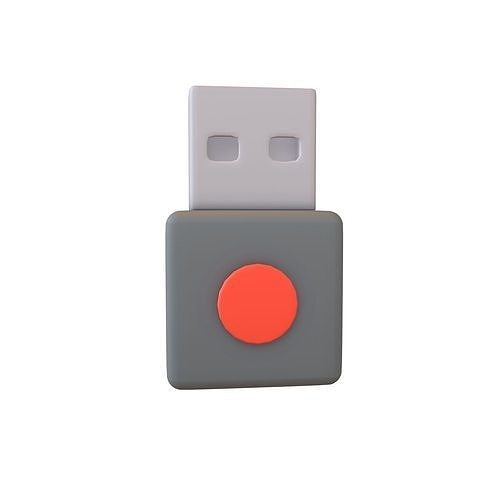 3D model USB Disconnected Icon v2 001 VR / AR / low-poly | CGTrader