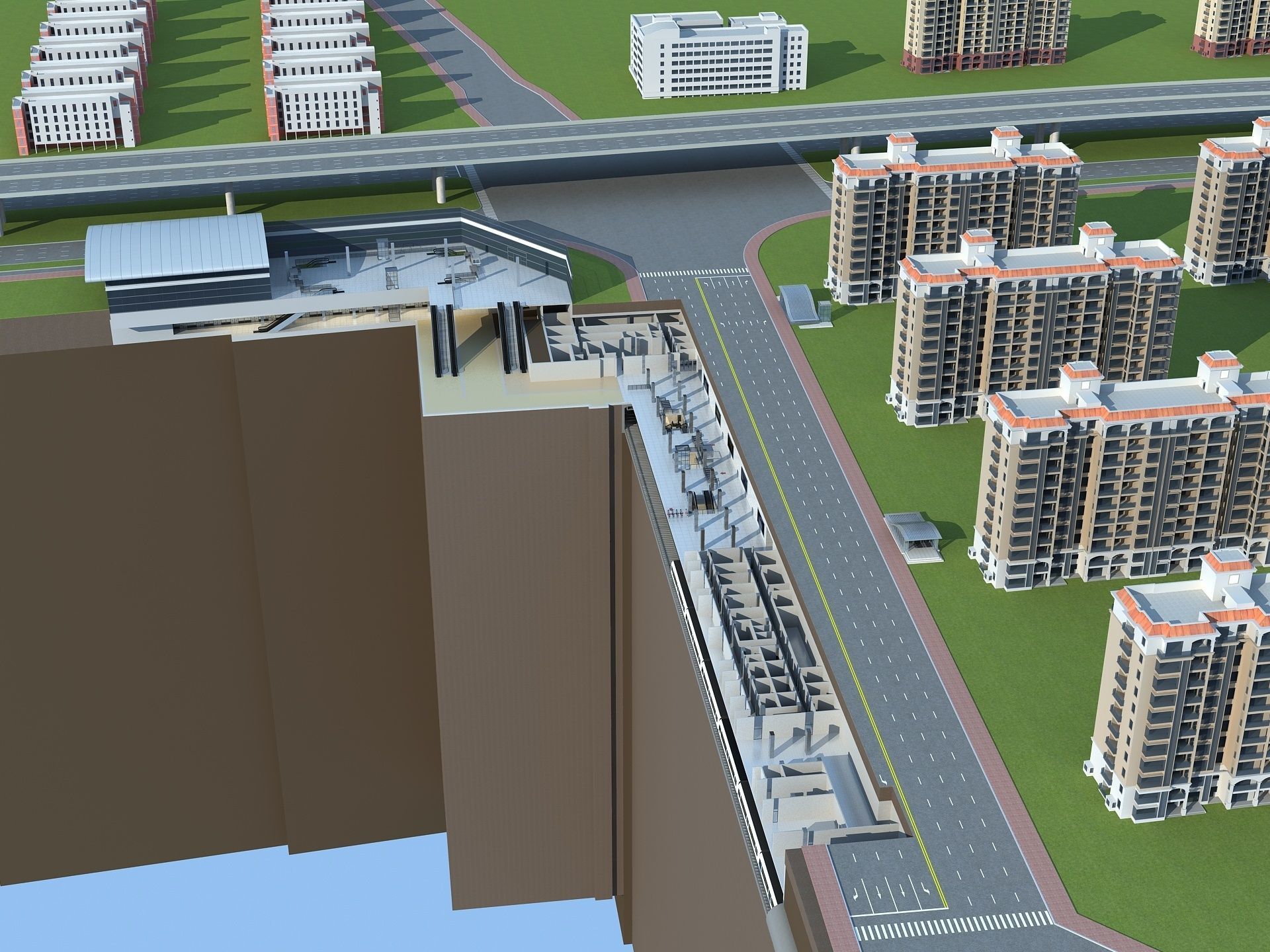 Section of Subway Station 2 3D model | CGTrader